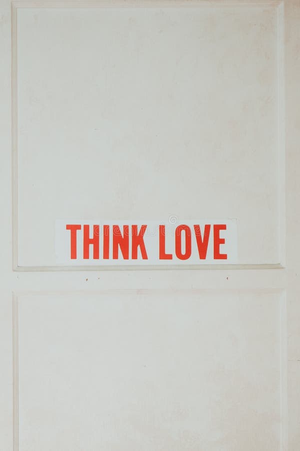 Think Love stock photo. Image of graphic, looking, female - 157242292