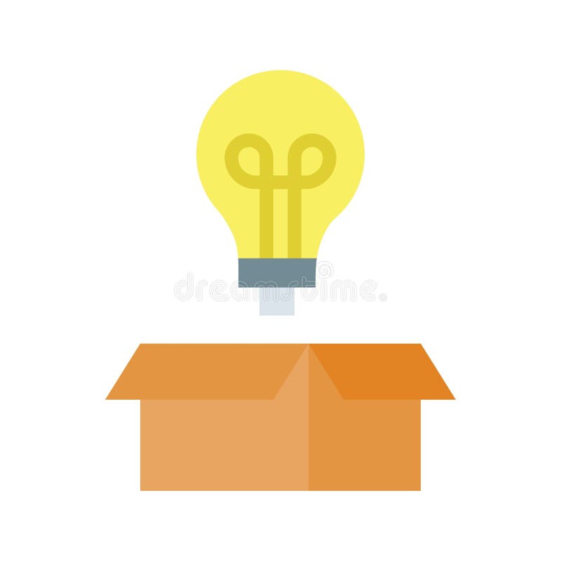 Think Out of the Box Icon Image. Stock Vector - Illustration of symbol ...