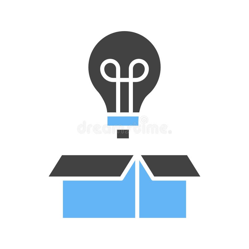 Think Out of the Box Icon Image. Stock Vector - Illustration of idea ...