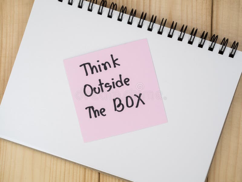 Think outside the box 1 stock photo. Image of achieve - 68325526