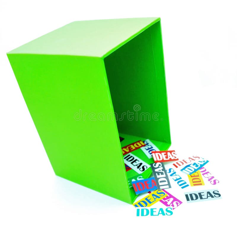 Think Outside the Box stock image. Image of brainstorming - 32868171
