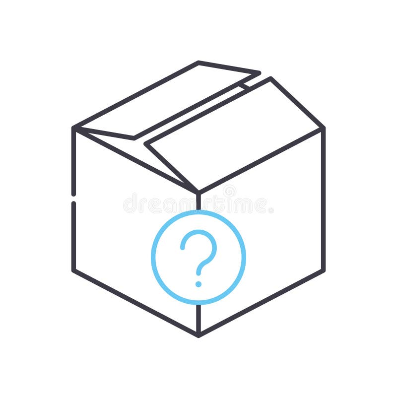 Think Outside the Box Line Icon, Outline Symbol, Vector Illustration ...