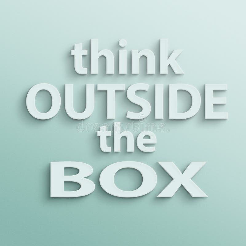 Think outside the box stock illustration. Illustration of special ... Think outside the box stock illustration. Illustration of special ...