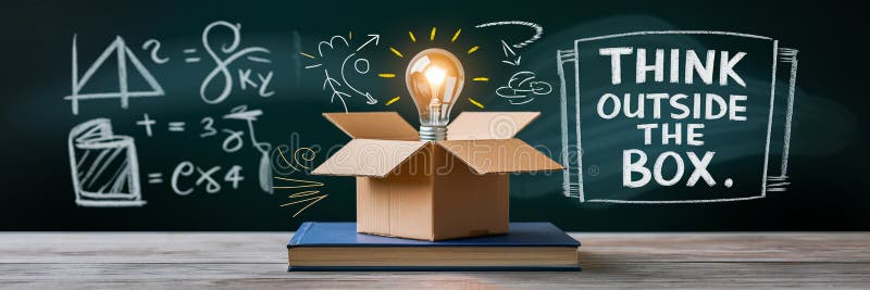 Think Outside the Box: a Visual Metaphor for Creativity and Innovation ...