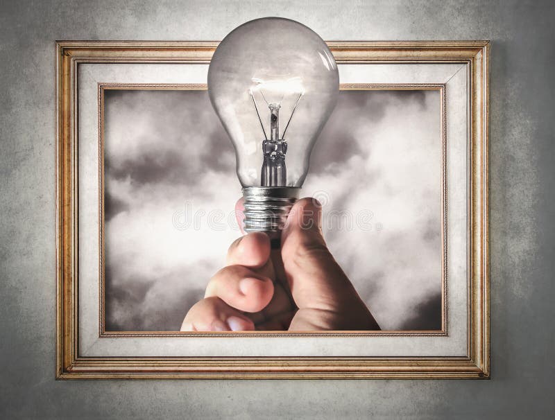 Think outside the frame stock image. Image of bright - 58063571