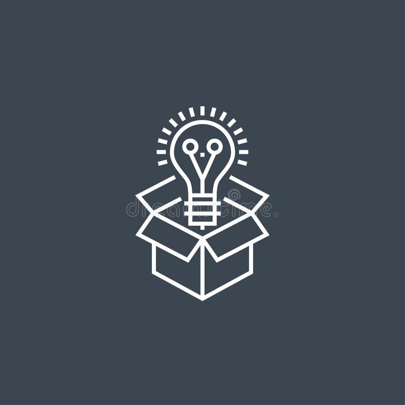 Think Outside Related Vector Thin Line Icon Stock Vector - Illustration ...