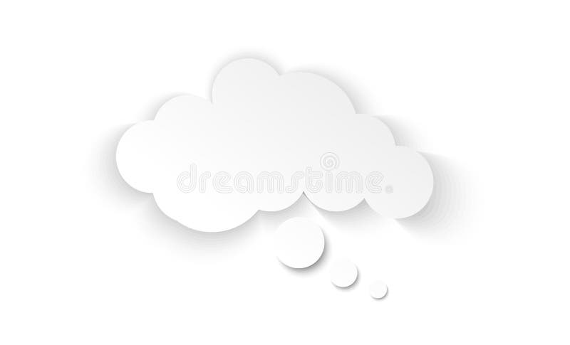 Think Paper Style Bubble. Infographic Design. Dialog Message Clouds ...