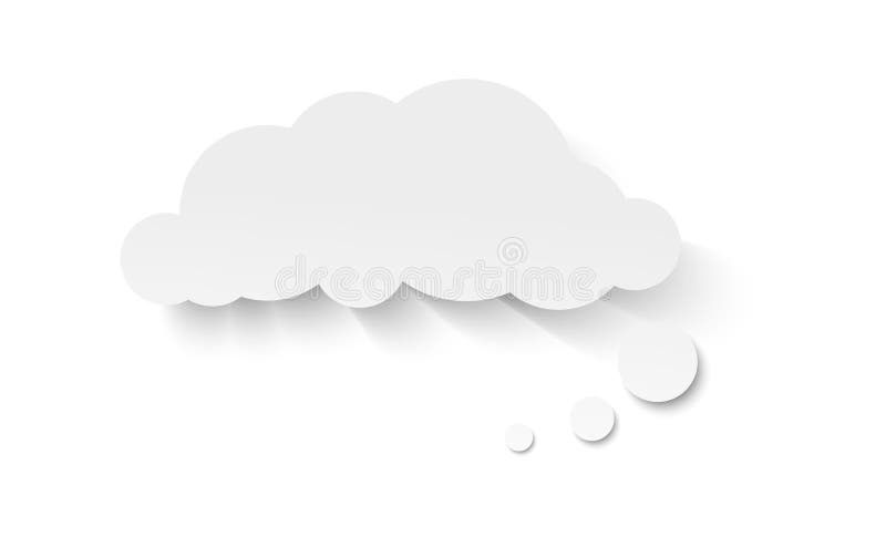 Think Paper Style Bubble. Infographic Design. Dialog Message Clouds ...