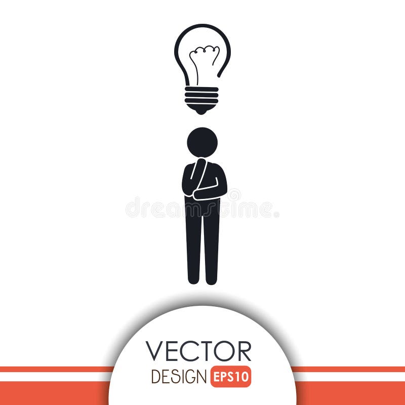 Think people design stock illustration. Illustration of icon - 67708755