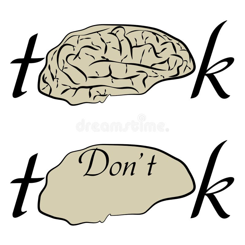 Think Pink y no piensa stock de ilustración. Ilustración de piense ...