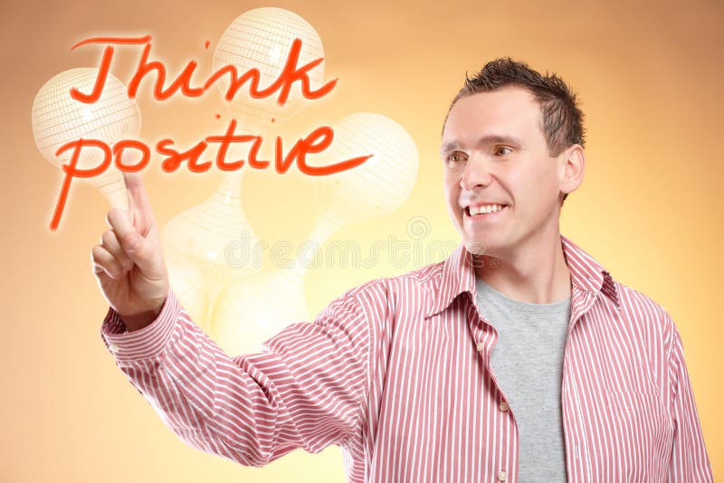 Think positive stock photo. Image of success, casual - 22271378