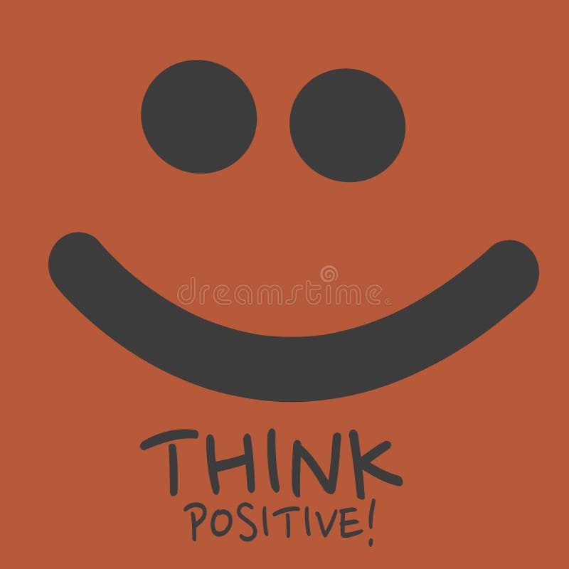 Think positive stock vector. Illustration of innovation - 45746248
