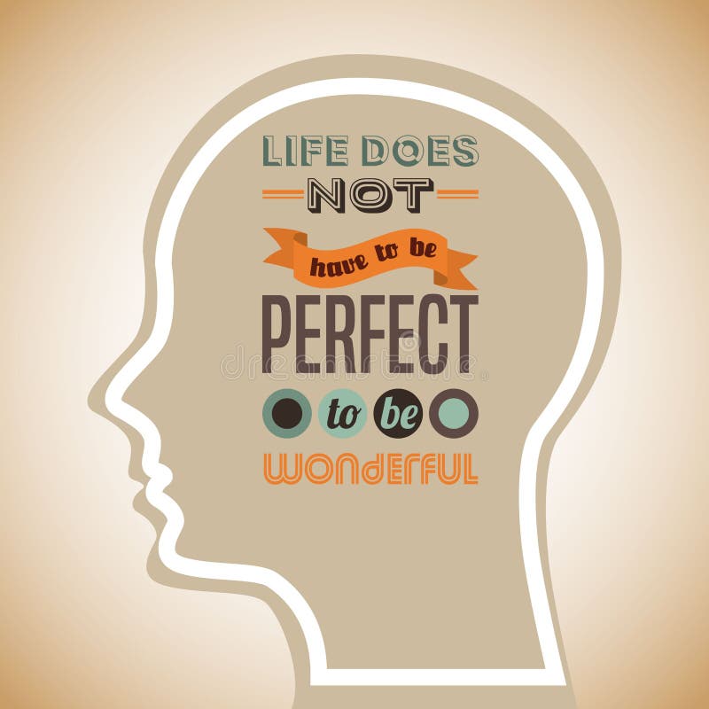 Think positive design stock illustration. Illustration of abstract ...