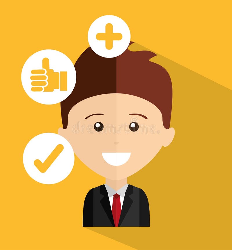 Think positive stock vector. Illustration of bubbles - 49892764