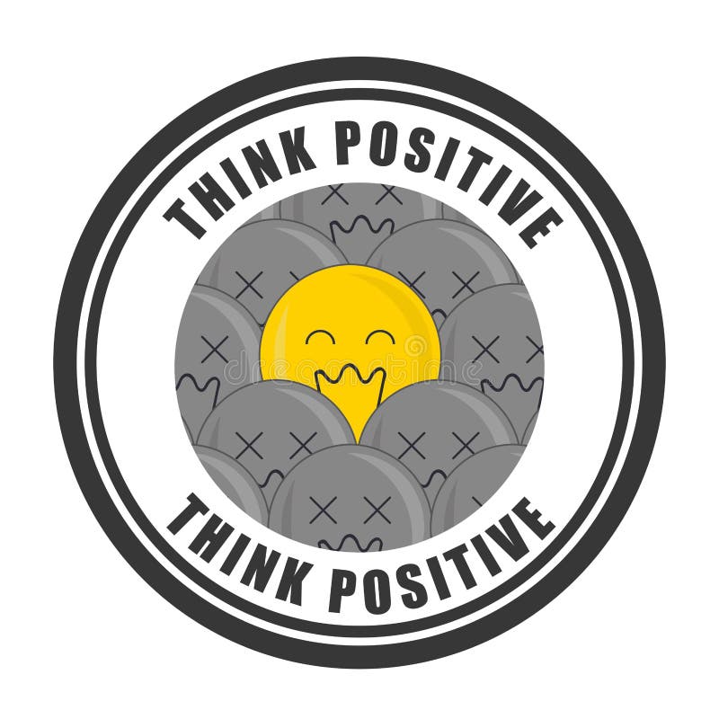 Think positive stock vector. Illustration of creativity - 51007825