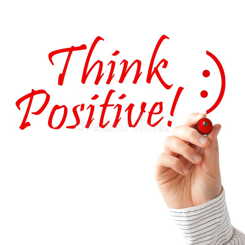 Think positive stock image. Image of overcome, smiley - 47948521