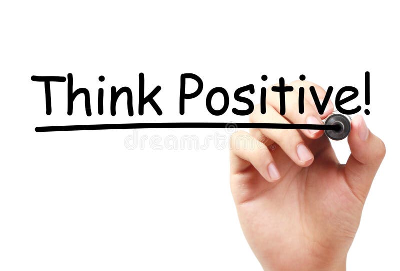 Think Positive stock photo. Image of draw, napkin, advice - 52175828