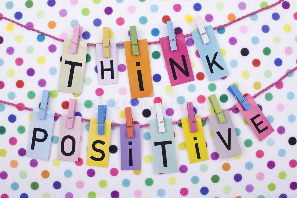 Think Positive stock photo. Image of positive, words - 53696110