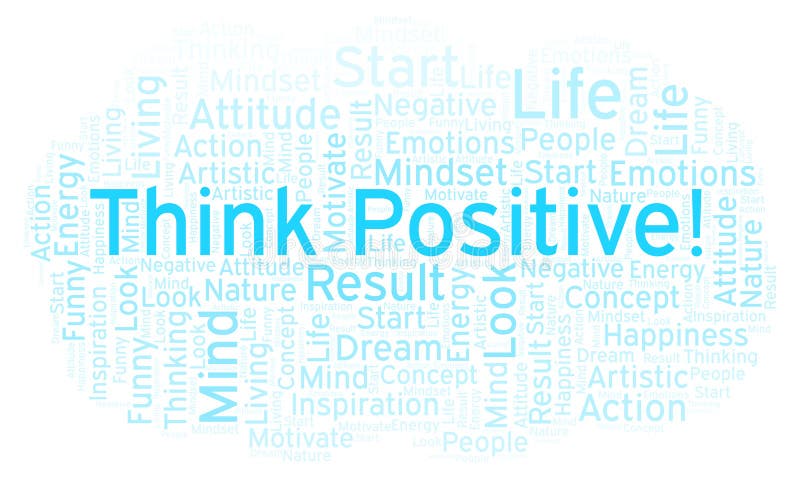 Positive Vs Negative Word Cloud, Made With Text Only. Stock ...