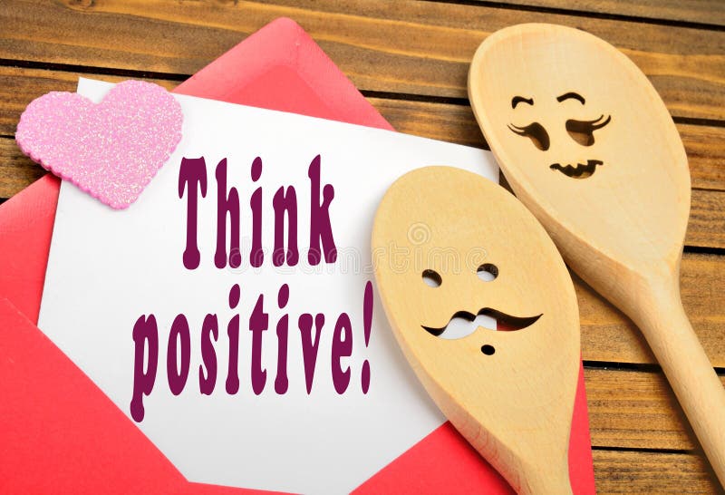 Think positive words stock photo. Image of lover, mind - 65152256
