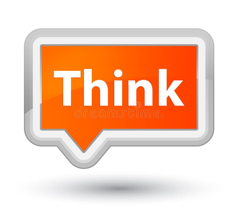 Think Prime Orange Banner Button Stock Illustration - Illustration of ...