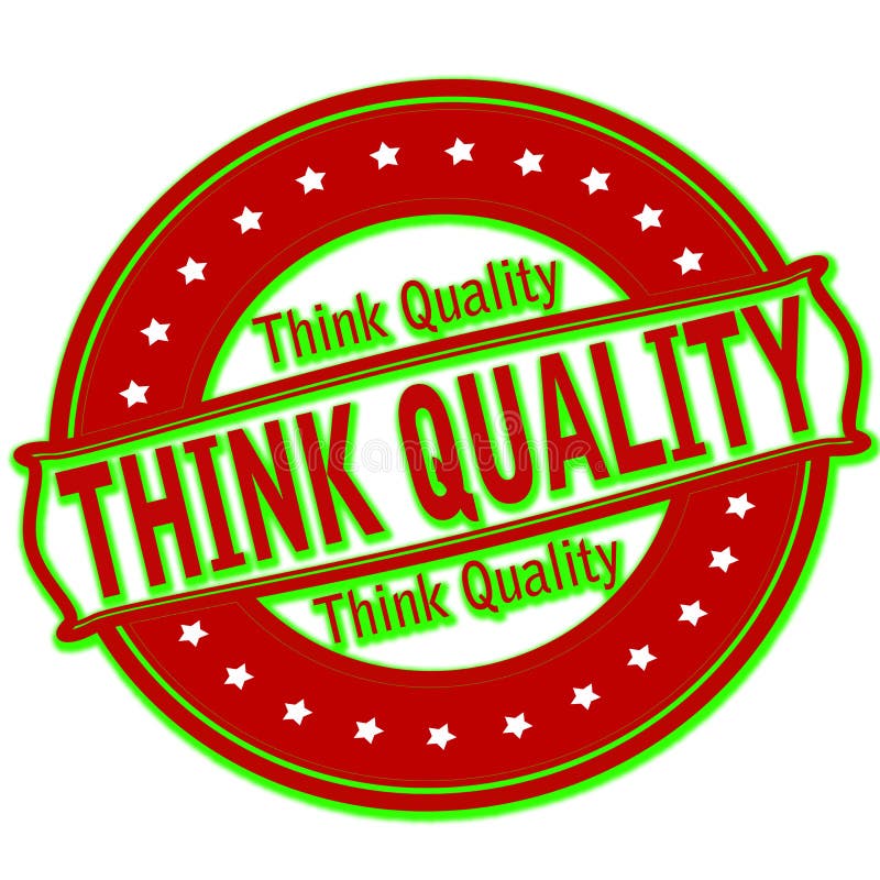 Think Quality Rubber Stamp Stock Illustrations – 32 Think Quality ...
