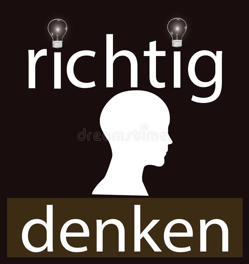 Think Right or Wrong by Yourself Stock Vector - Illustration of symbol ...