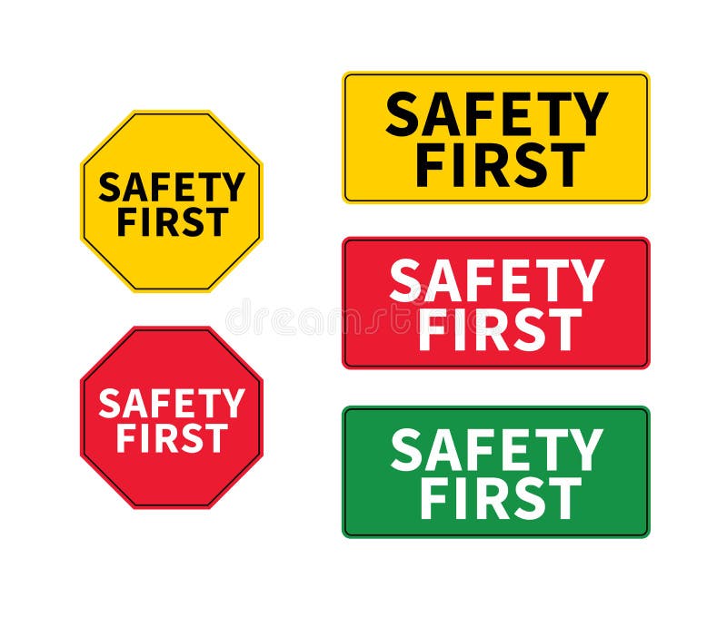Think Safety First Logo, Icon, Symbol. Vector Eps Sign. Safety First ...