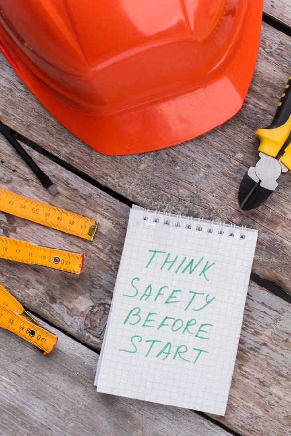 Always Think Safety stock image. Image of caution, employee - 227089