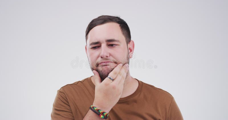 Think, Studio Face and Man Planning Project, Ideas and Problem Solving Solution, Plan or ...