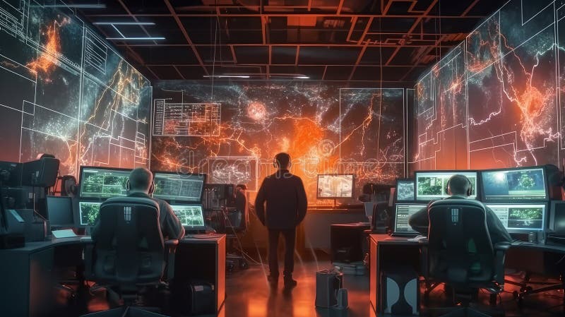 Think tank research data stock illustration. Illustration of computer ...