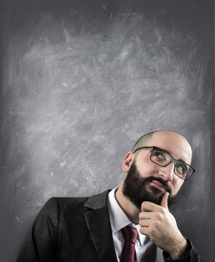 Think, Think and Finally the Idea Stock Photo - Image of think, doubt ...