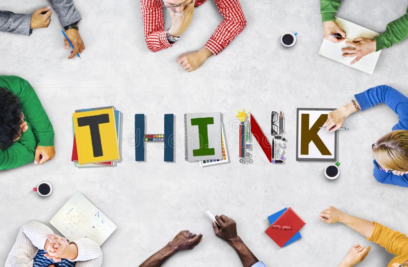 Think Thinking Ideas Skill Start Up Concept Stock Photo - Image of ...