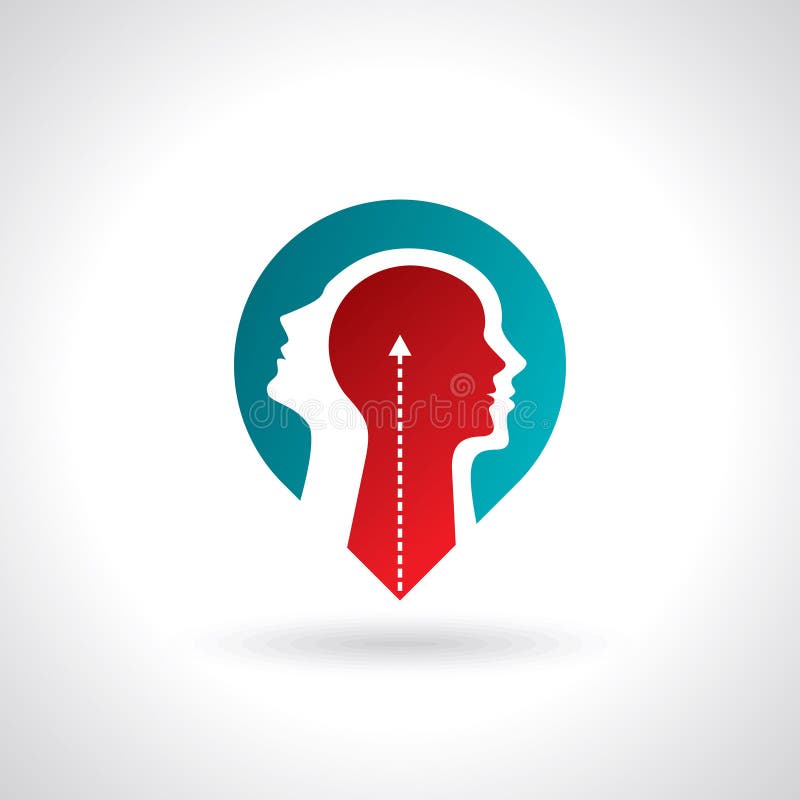 Think Thoughts and Options. Illustration of Head Stock Vector ...