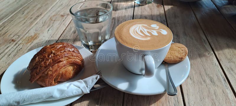 Think To Take a Breakfast First ! Stock Image - Image of dish, coffee ...