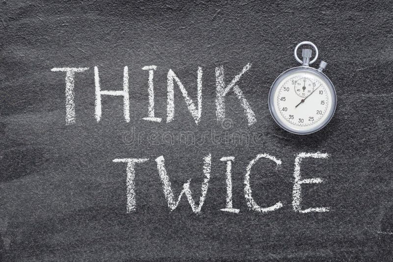 Think twice watch stock photo. Image of planning, stopwatch - 197044286