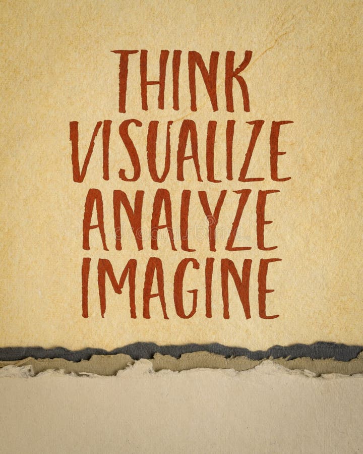 Think, Visualize, Analyze and Imagine - Inspirational Handwriting ...