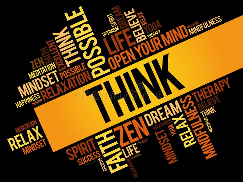 Think Big Word Cloud Collage Stock Image - Image of brainstorm ...