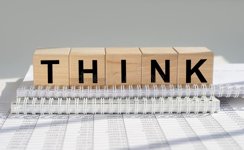 Think Word. Conceptual Message for Creativity, Finding Business ...