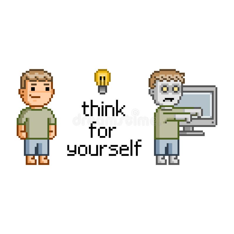 Pixel set zombie stock vector. Illustration of isolated - 53644698