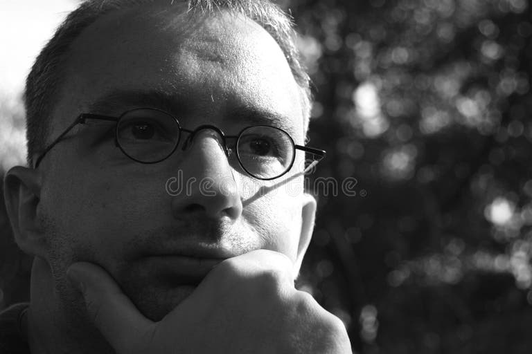 Thinker stock photo. Image of thinking, listener, stare - 1769826