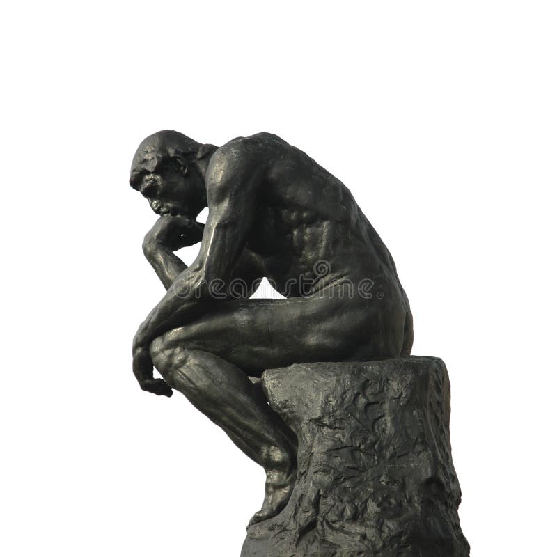 Side Profile of the Thinker by Rodin Editorial Stock Image - Image of ...