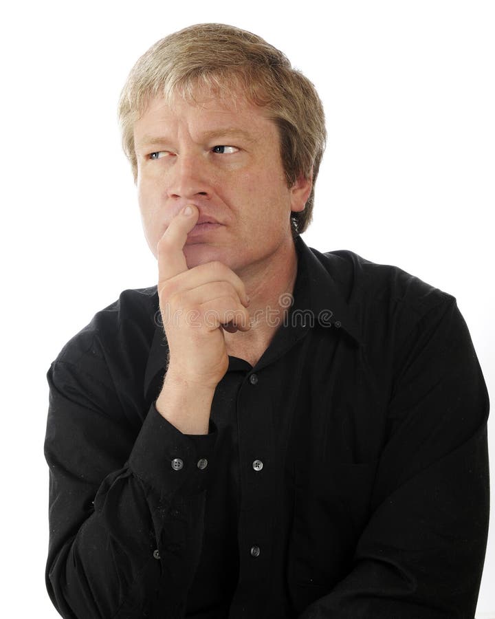 Family Thinkers stock photo. Image of hard, male, concentrating - 3119972