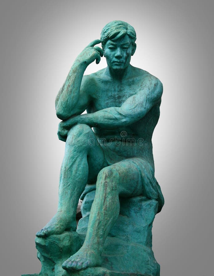 The thinker stock photo. Image of impressionism, dante - 23180634