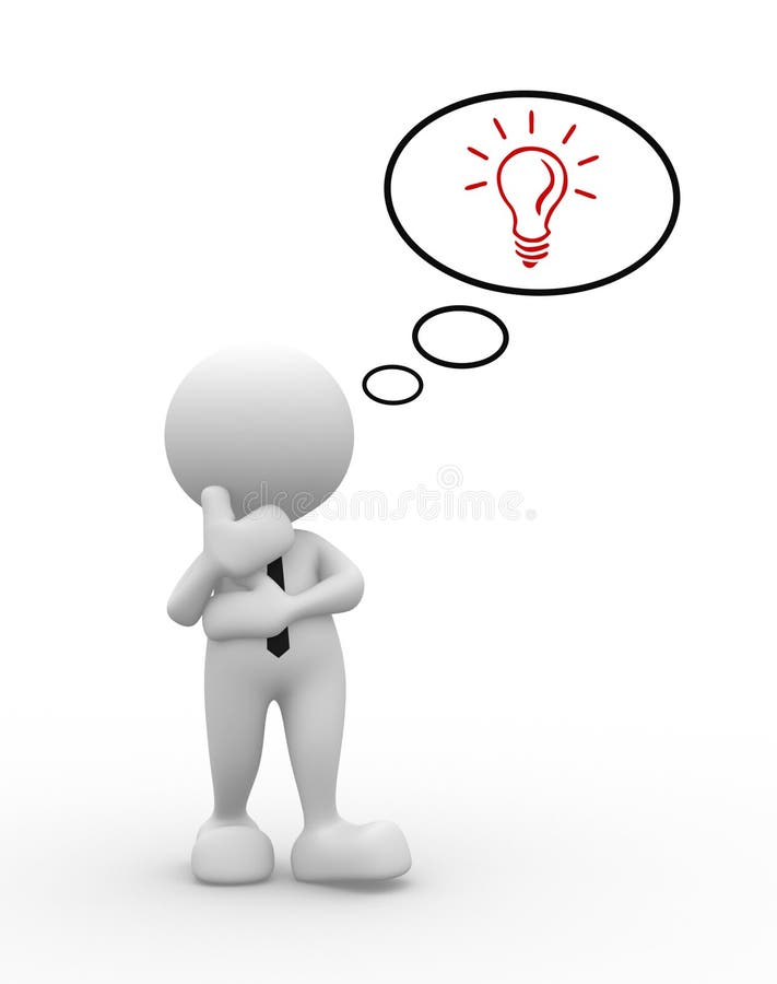 Thinker stock illustration. Illustration of thoughtful - 23741784