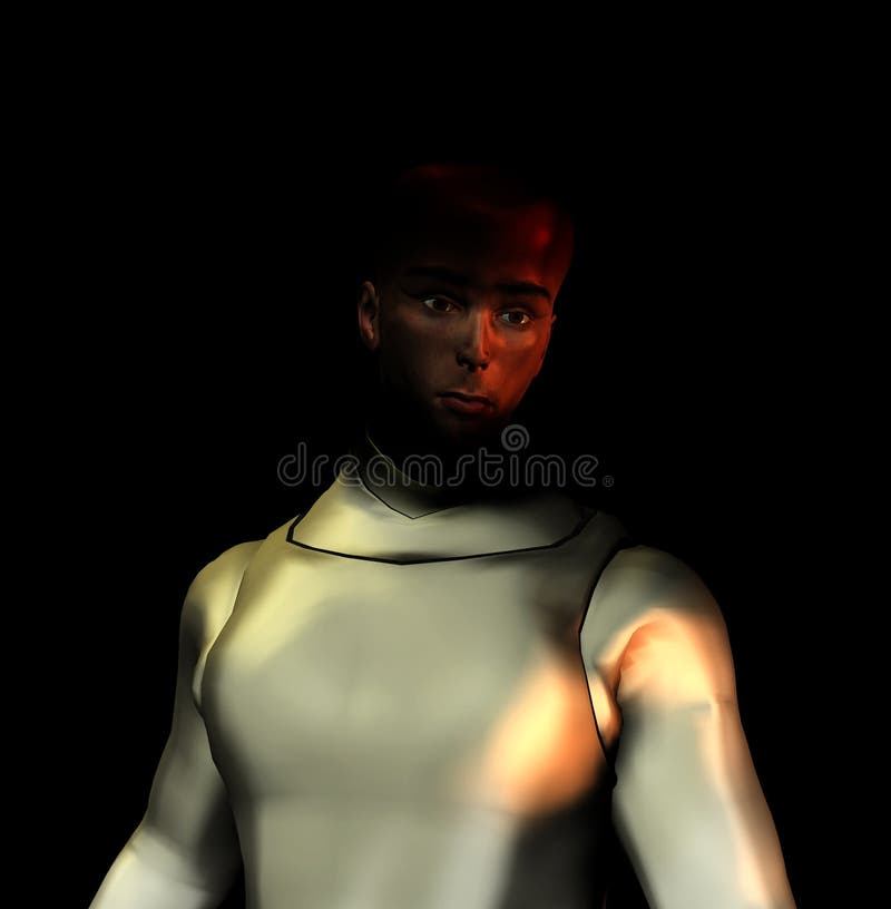 The Thinker 3 stock image. Image of expressive, black - 1041383