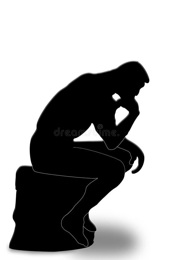 Thinker Outline Stock Illustrations – 1,342 Thinker Outline Stock ...
