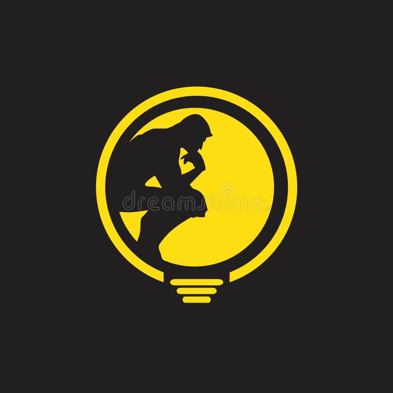 Thinker Logo Stock Illustrations – 590 Thinker Logo Stock Illustrations ...