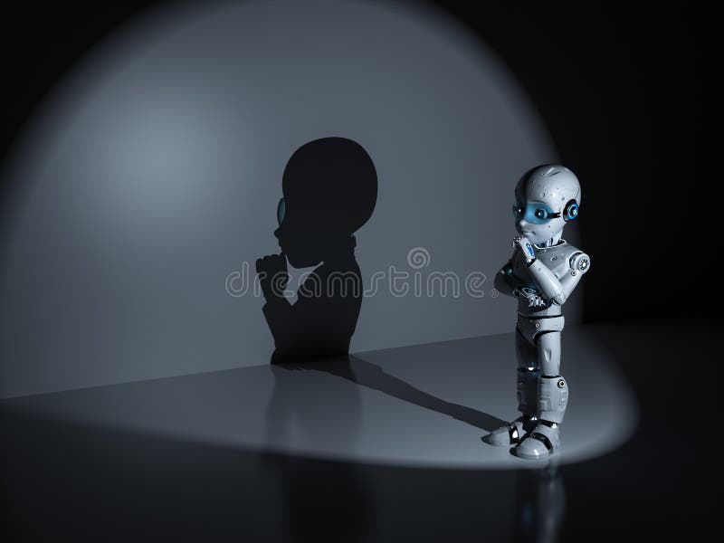 Thinker Robot Stock Illustrations – 336 Thinker Robot Stock ...