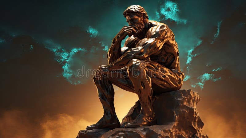 Thinker Statue Wallpaper